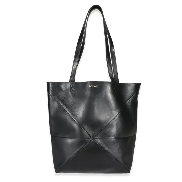 Loewe Shiny Calfskin Tote - Black