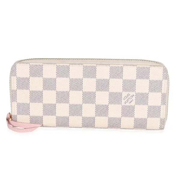 LOUIS VUITTON Damier Azur Clemence Wallet