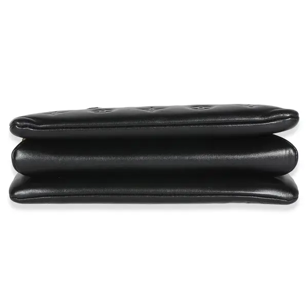 LOUIS VUITTON Monogram Embossed Lambskin Coussin Pm Shoulder Bag - Black