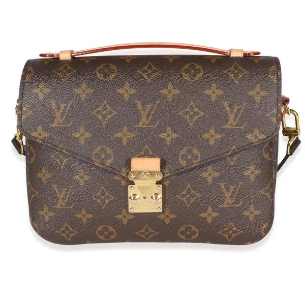 LOUIS VUITTON Monogram Canvas Pochette Metis Shoulder Bag - Brown