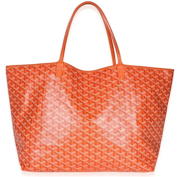 Goyard Goyardine Canvas Saint Louis Gm Tote Bag - Orange