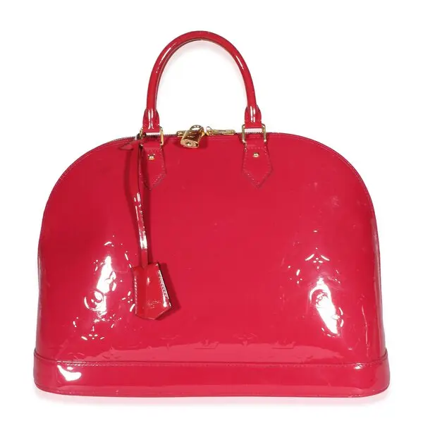 LOUIS VUITTON Monogram Vernis Alma Gm Top Handle Bag - Pink