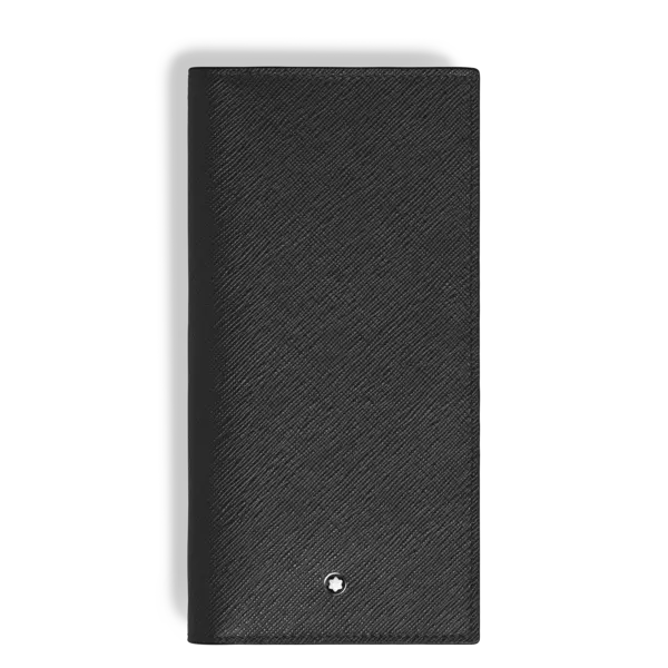 Montblanc Long Wallet 6cc In Sartorial - Black