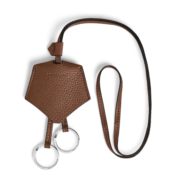 Montblanc Key Holder In Grain - Fauve