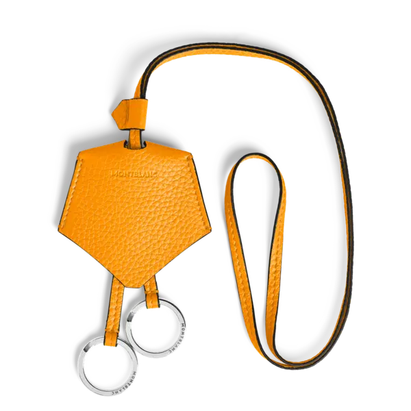 Montblanc Key Holder In Grain - Saffron Orange