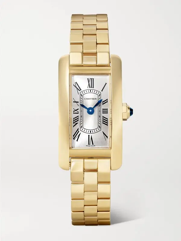 Cartier Tank Américaine 18-karat Quartz Watch - Gold