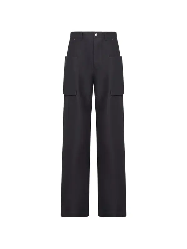 Rick Owens Button-front Utility Pants With Pockets
