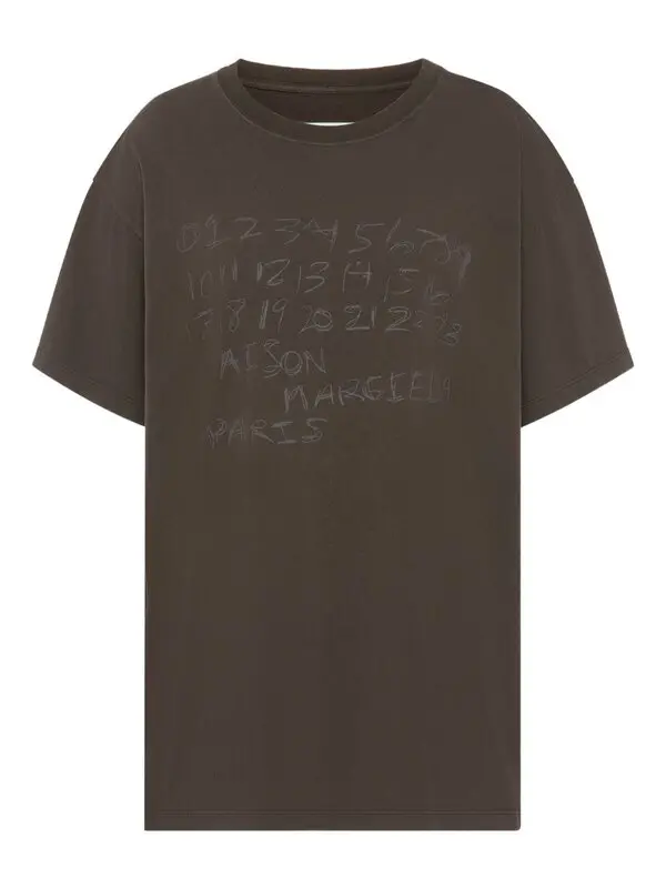 MAISON MARGIELA Printed Numbers & Text Short-sleeve T-shirt