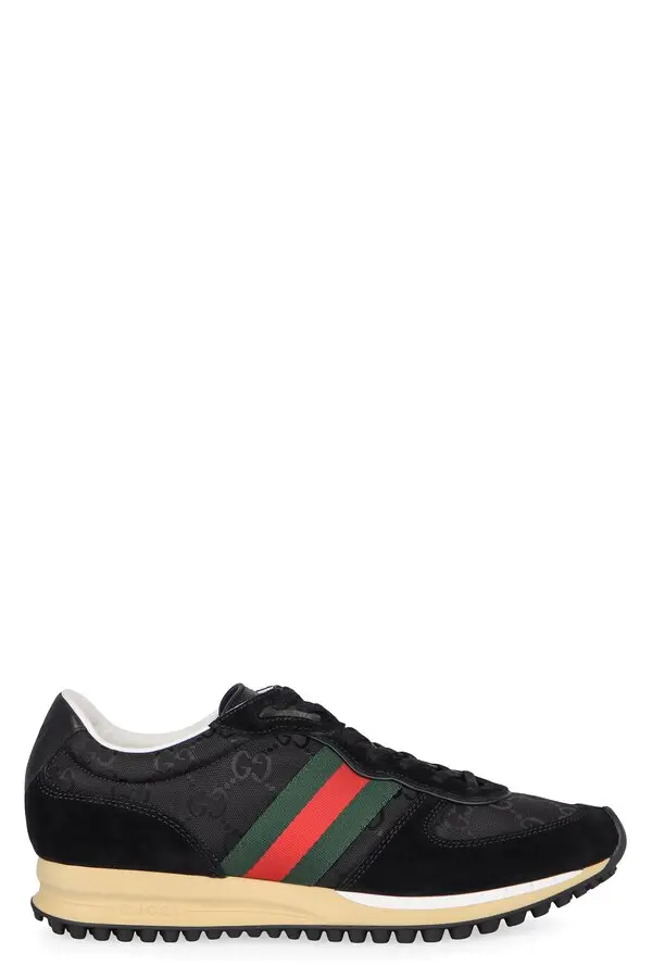Gucci Re-motion Low-top Sneaker With Web Detail - Black