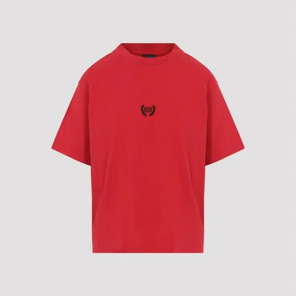 Balenciaga Medium Fit Cotton T-shirt - Red