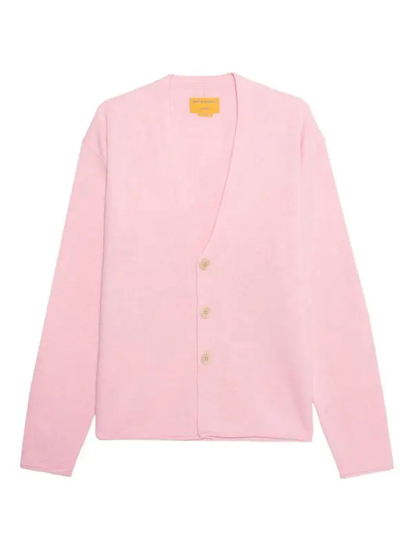 Guest In Residence Cashmere V-neck Button-front Cardigan - Rosa