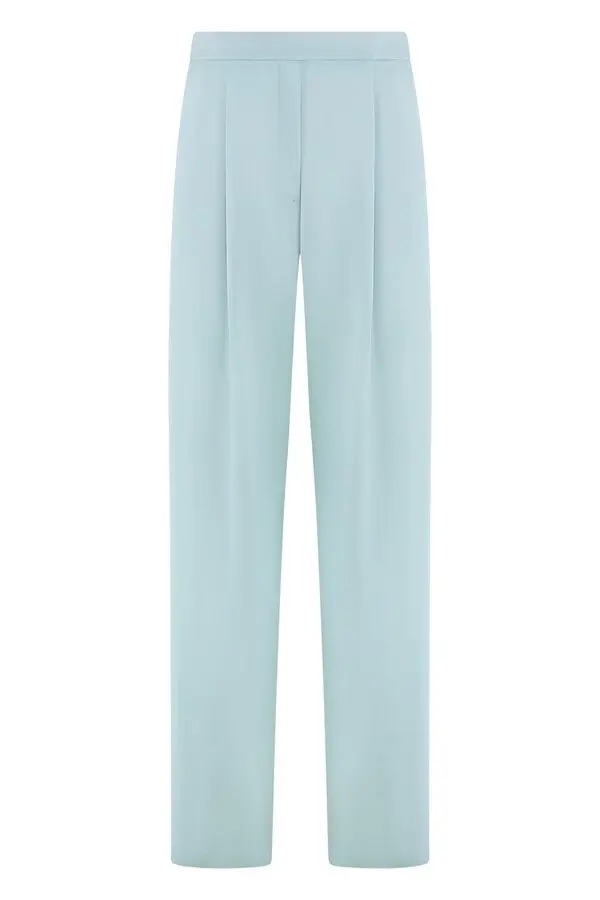 Pinko Montano Viscose Trousers - Light Blue