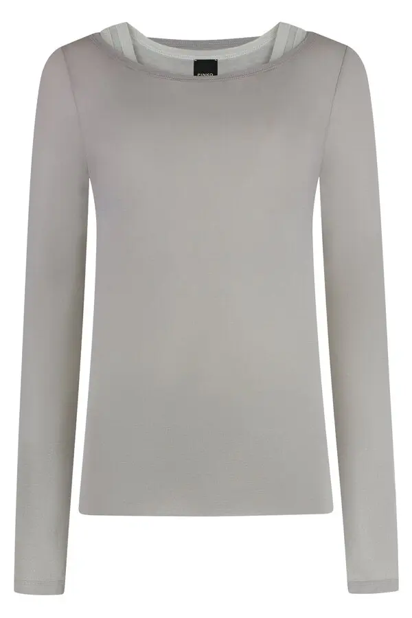 Pinko Long Sleeve T-shirt With Layered Look