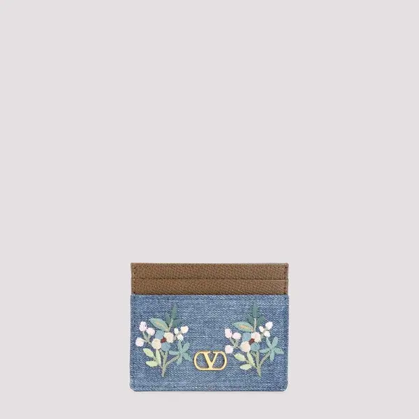 Valentino Garavani Mini Card Holder - Blue
