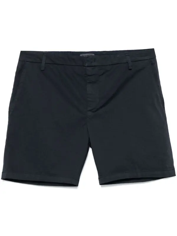 DONDUP Classic Oxford Shorts With Button Fastening