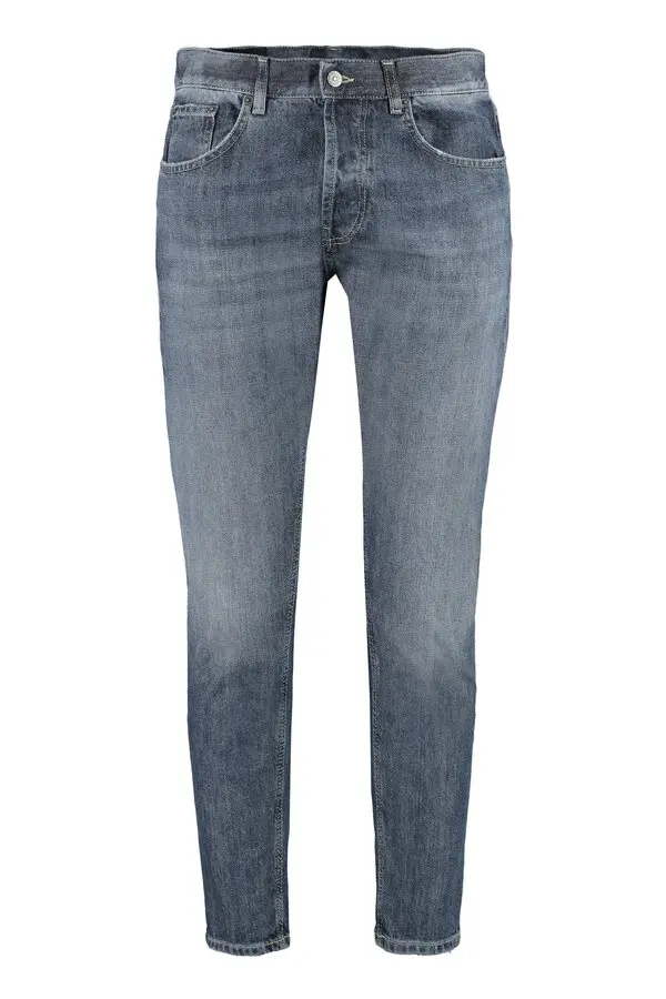 DONDUP Carrot-fit Jeans With Engraved Logo Hardware - Denim
