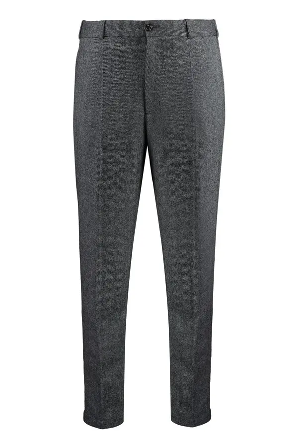 Moncler Herringbone Tweed Wool-blend Trousers