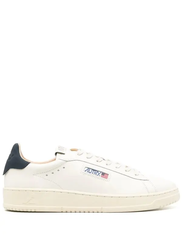 AUTRY Leather & Nubuck Low-top Sneakers With Microperforated Toe Cap