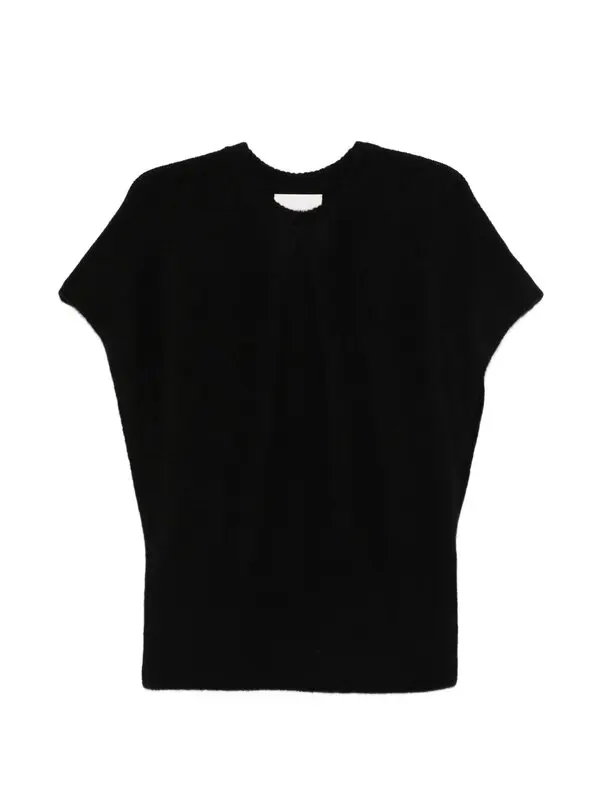 LISA YANG Crewneck Cashmere-silk Sweater With Ribbed Hems - Nero