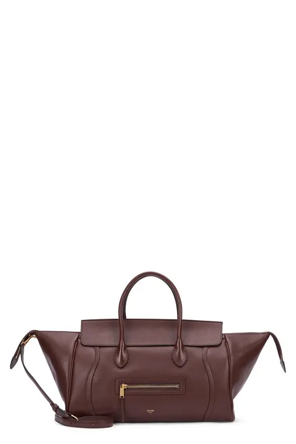Celine Shiny Lambskin Leather Handbag