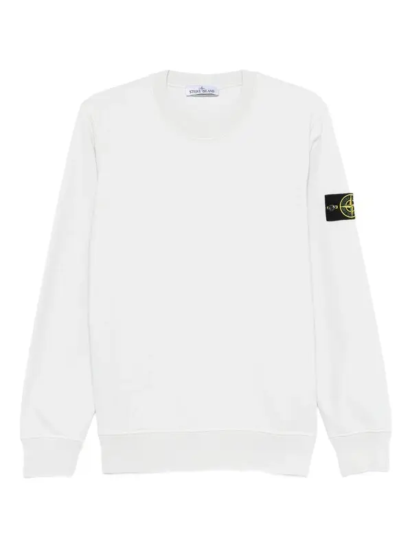 Stone Island Ribbed Crew Neck Cotton Sweater