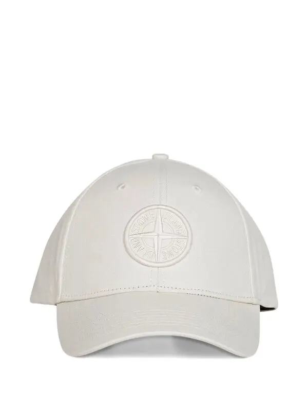 Stone Island Cotton Baseball Cap With Compass Logo