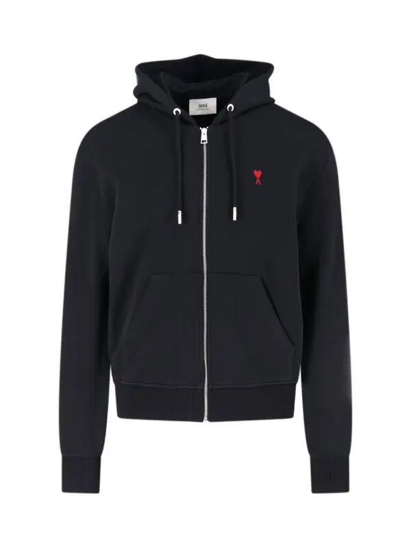 AMI Paris 100% Cotton Crewneck Sweater