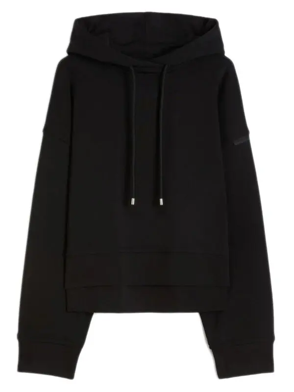 Sportmax Hooded Sweatshirt With Drawstring And Side Slits