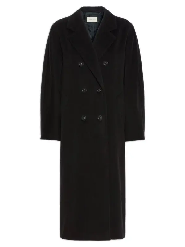 Max Mara Beaver Wool & Cashmere Topcoat - Nero