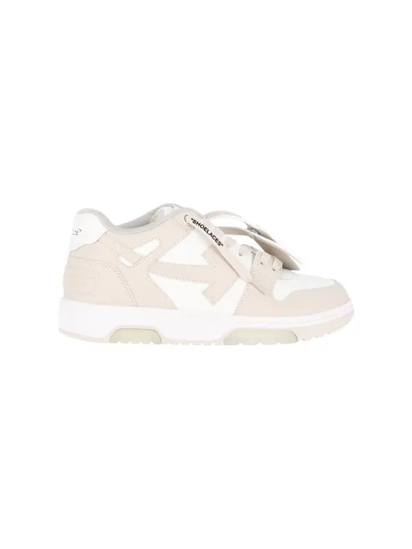 Off-White Designer Low-top Leather Sneakers