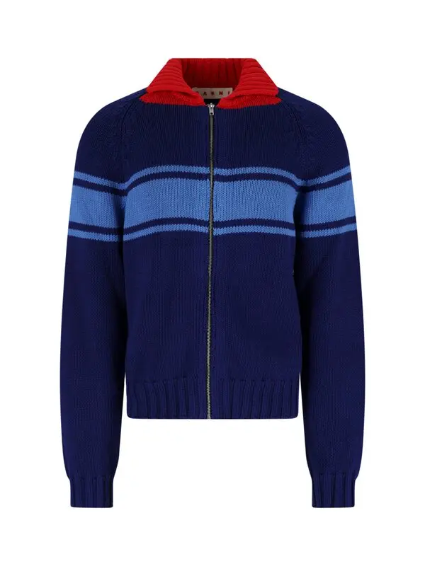 Marni Cotton Sweatshirt With Polyamide Detail