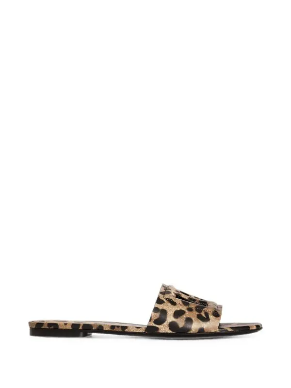 Dolce & Gabbana Open-toe Calf Leather Sandals - Marrone