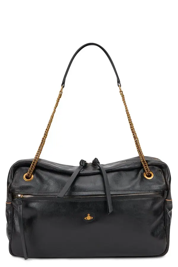 VIVIENNE WESTWOOD Dolce Leather Shoulder Handbag