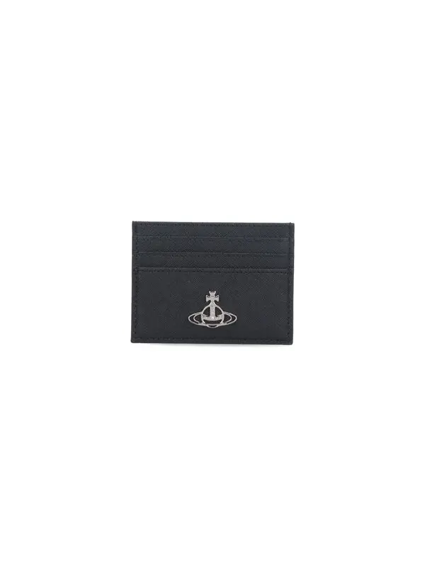 VIVIENNE WESTWOOD Cow Leather Wallet - Black