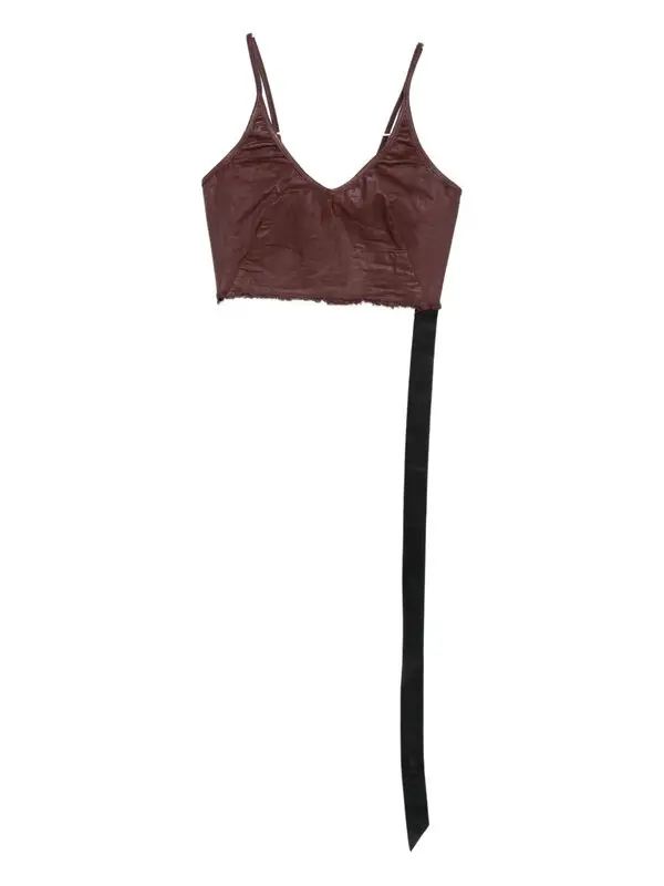 Rick Owens Scab Wax Finish Top With Shoulder Pads