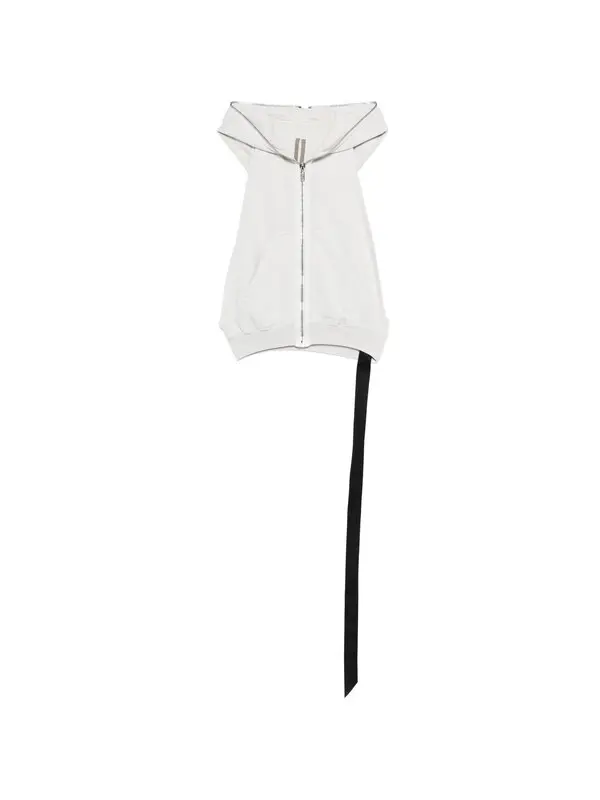 Rick Owens Cotton Zip-front Hooded Sweatshirt