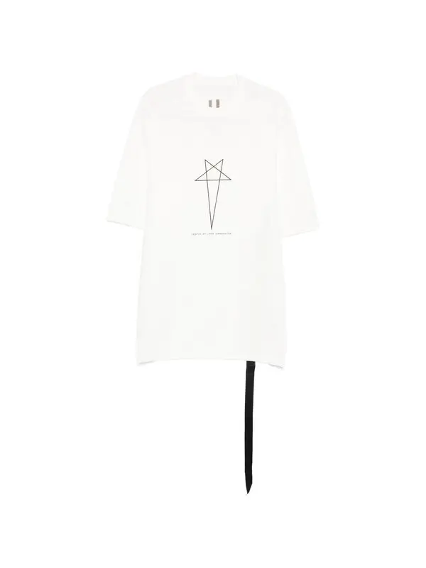 Rick Owens Graphic Print Crewneck T-shirt - Bianco