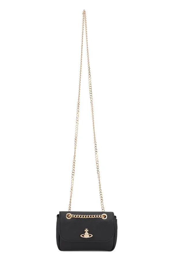 VIVIENNE WESTWOOD Victoria Leather Shoulder Handbag Mini