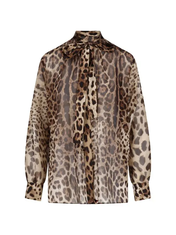 Dolce & Gabbana Silk-blend Button-front Shirt For