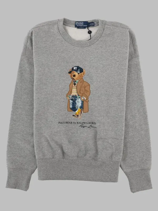 Polo Ralph Lauren Classic Crewneck Sweatshirt With Logo - Grey