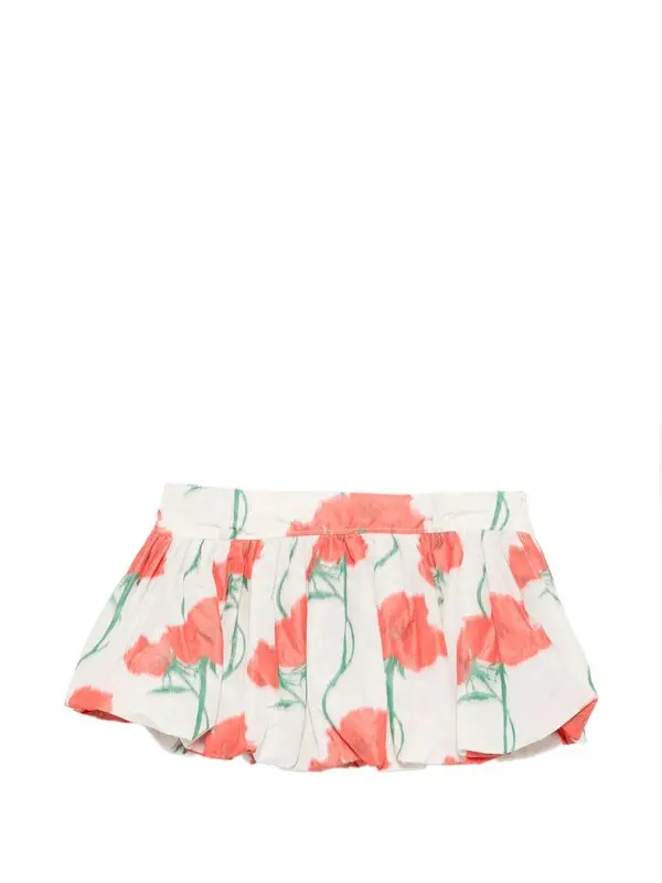 Kenzo Style Mini Skirt With Side Zip And Belt Loops