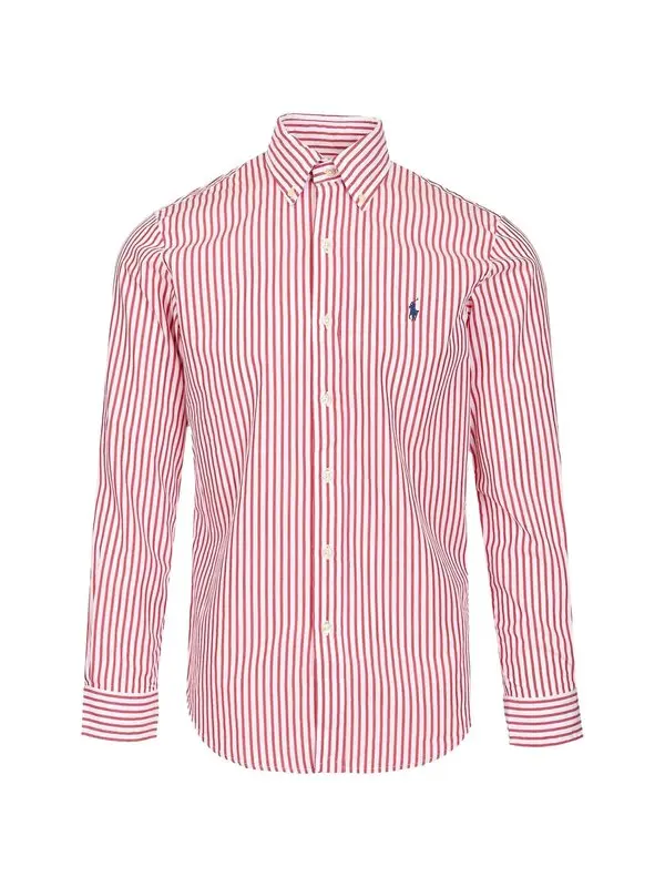 Polo Ralph Lauren Mini Embroidered Pony Cotton Button-down Shirt