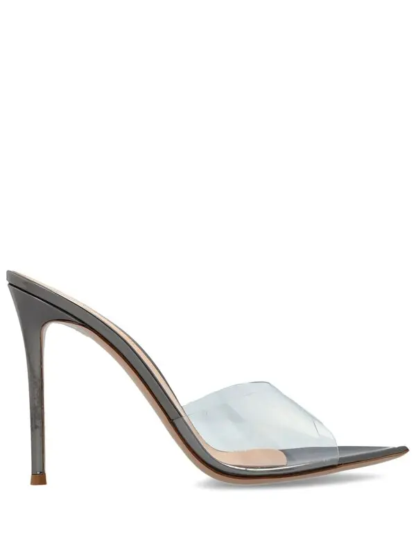 GIANVITO ROSSI Pointed-toe 105mm Heeled Sandals With Leather Sole - Argento