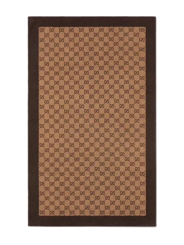 Gucci Gg Terry Cloth Stole 100 X 165 Cm In 100% Cotton