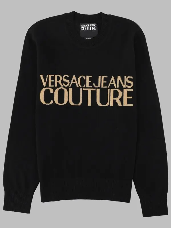 Versace Wool-blend Cashmere Sweatshirt - Black
