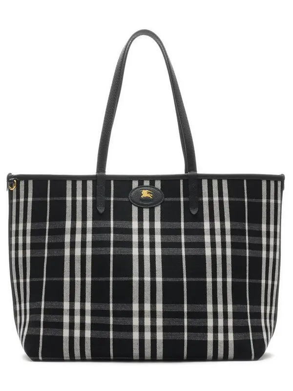 Burberry Mini Top-handle Detachable Pouch Handbag With Hand-painted Edges - Nero
