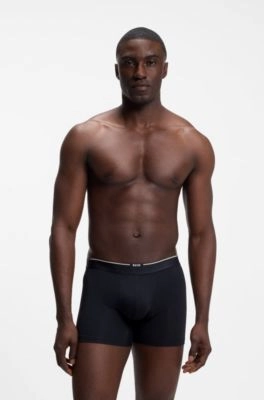 BOSS Three-pack Of Bamboo-blend Boxer Briefs