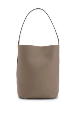BOSS Leather Bucket Bag With Gold-tone Hardware