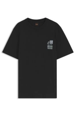 BOSS Cotton-jersey T-shirt With Graphic Print
