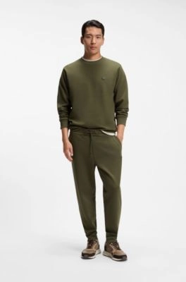 BOSS Cotton-blend Sweatshirt With Monogram Detail